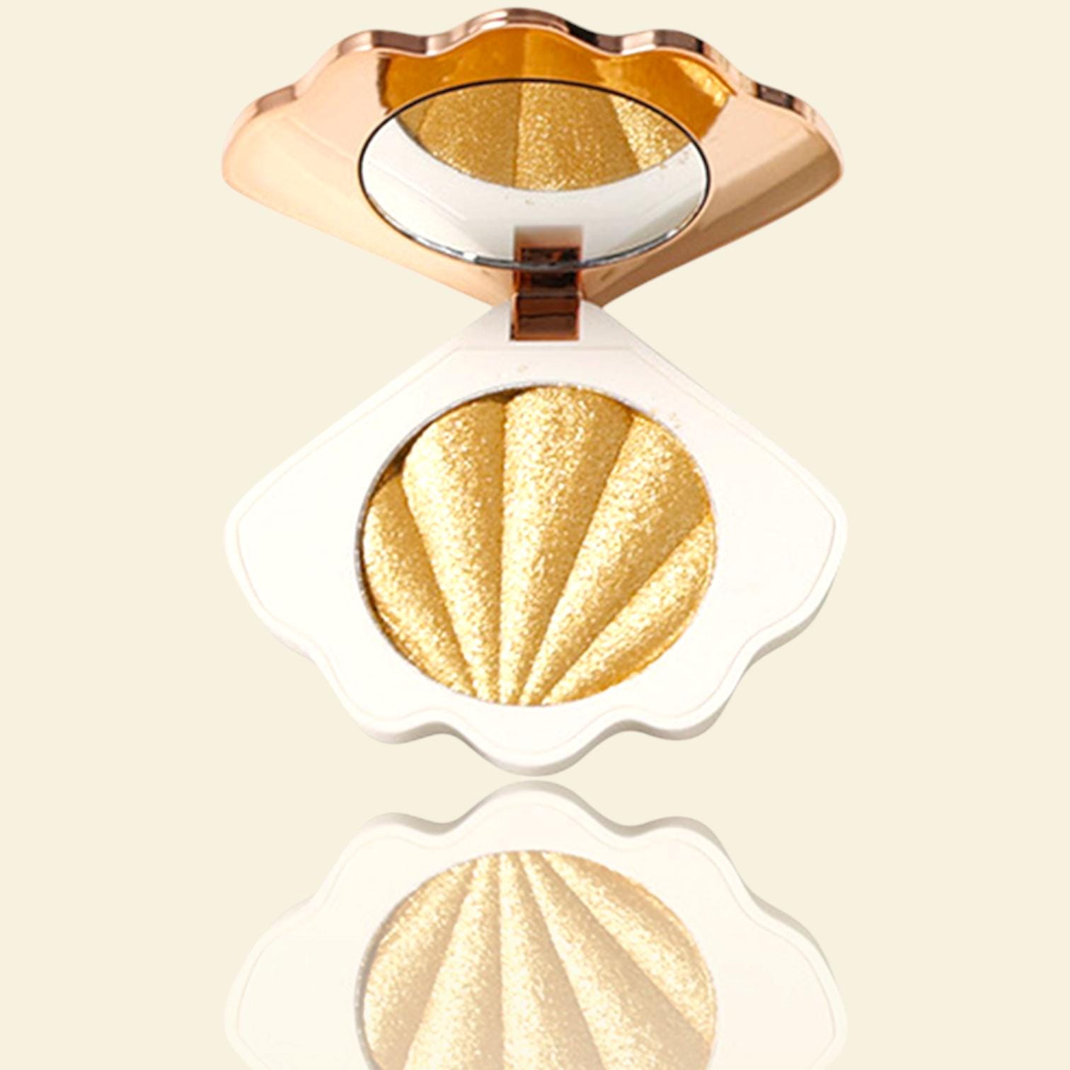 Shell Highlighter With Mushroom and Tear Drop Sponge - Etsy