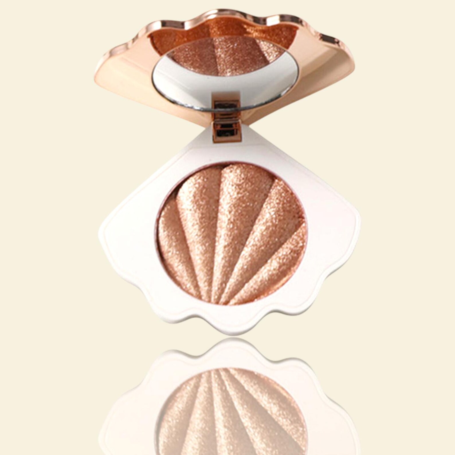 Shell Highlighter With Mushroom and Tear Drop Sponge - Etsy