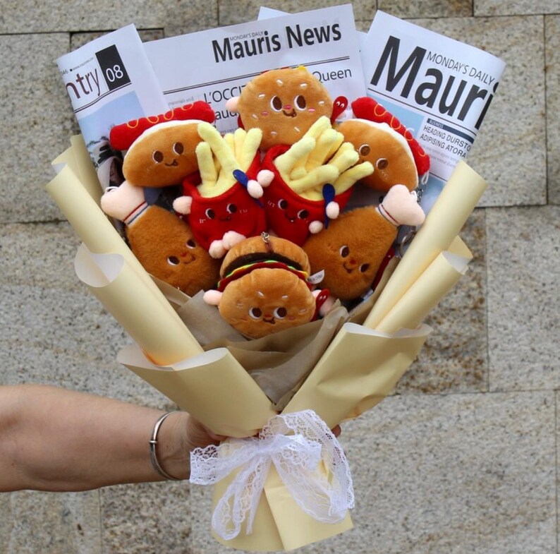 Food Plushies Bouquet - Etsy