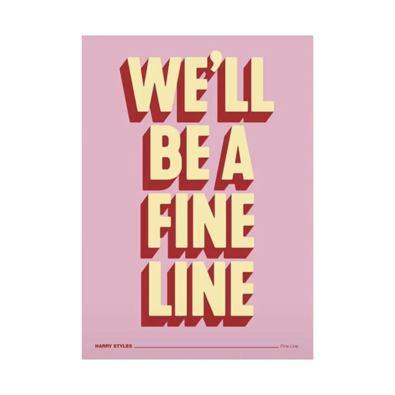 Harry Styles Fine Line Poster - Etsy