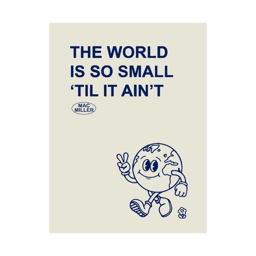 Mac Miller Small World Poster - Etsy