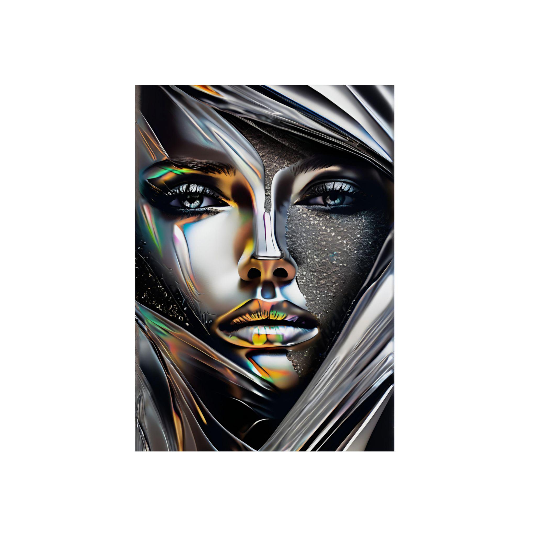 Metal Wall Art, Elegant Silver Panels, Home Decor, Modern Abstract ...