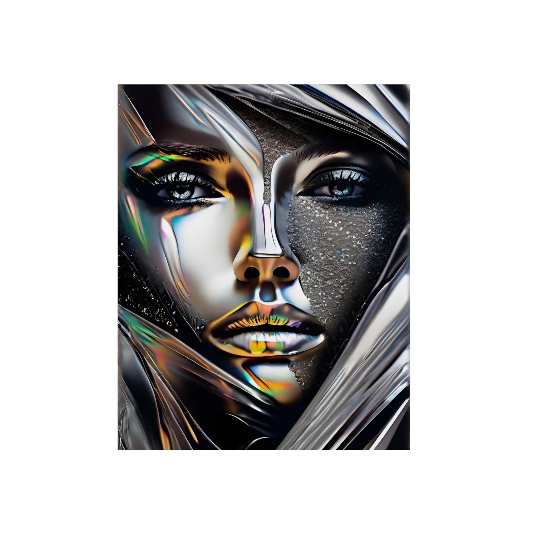 Metal Wall Art, Elegant Silver Panels, Home Decor, Modern Abstract ...