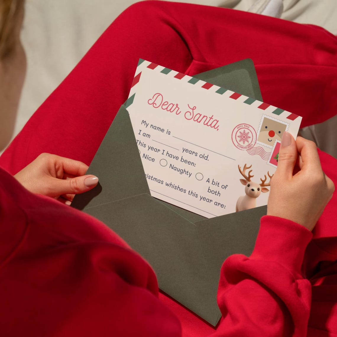 Editable Letter to Santa Claus, Printable Christmas Wish List Template ...