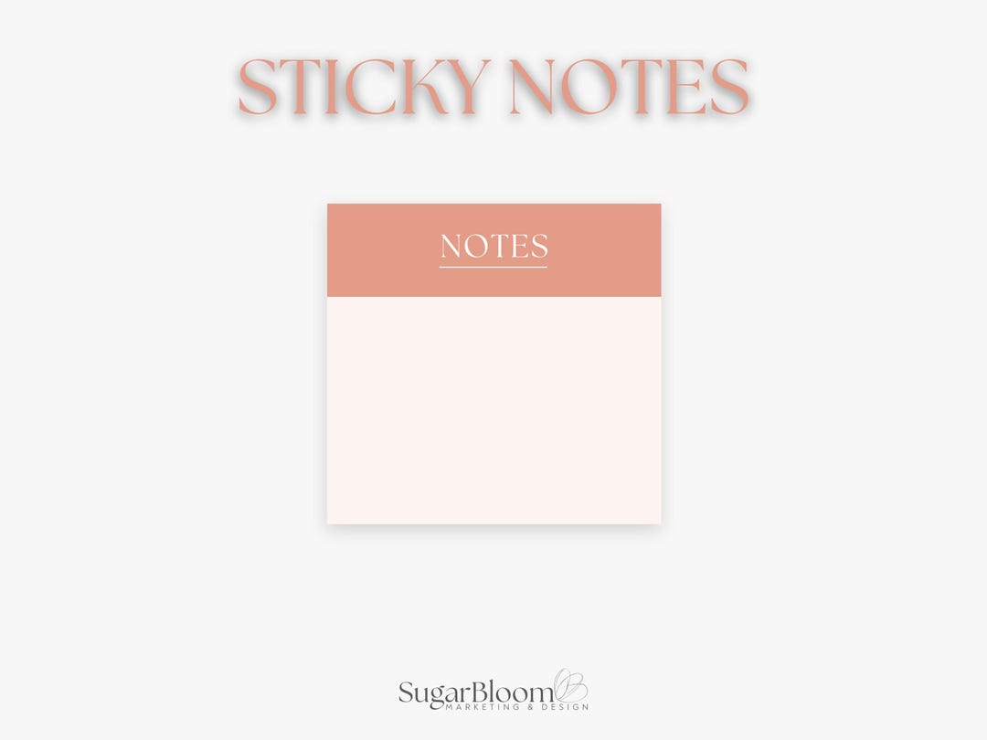 Coral Physical Sticky Notes, Note Pad, Notepad, Cozy Organization ...
