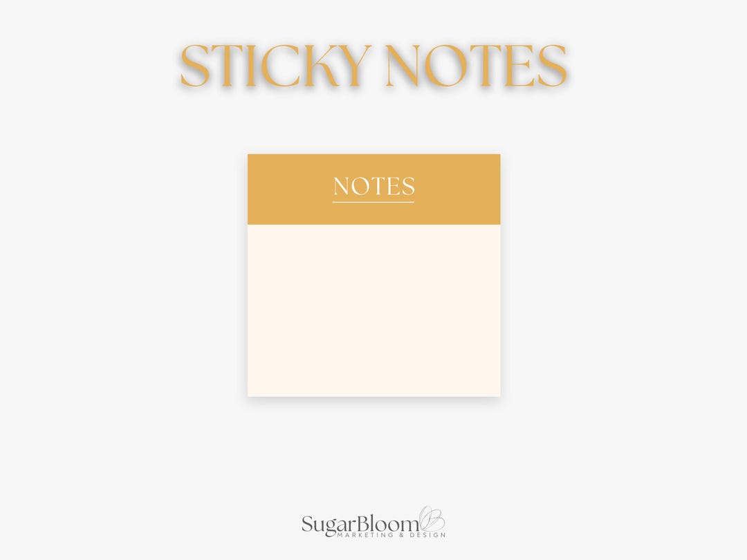 Yellow Physical Sticky Notes, Note Pad, Notepad, Cozy Organization ...
