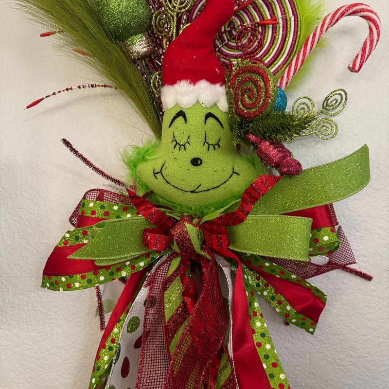 Grinch Tree Toppers - Etsy