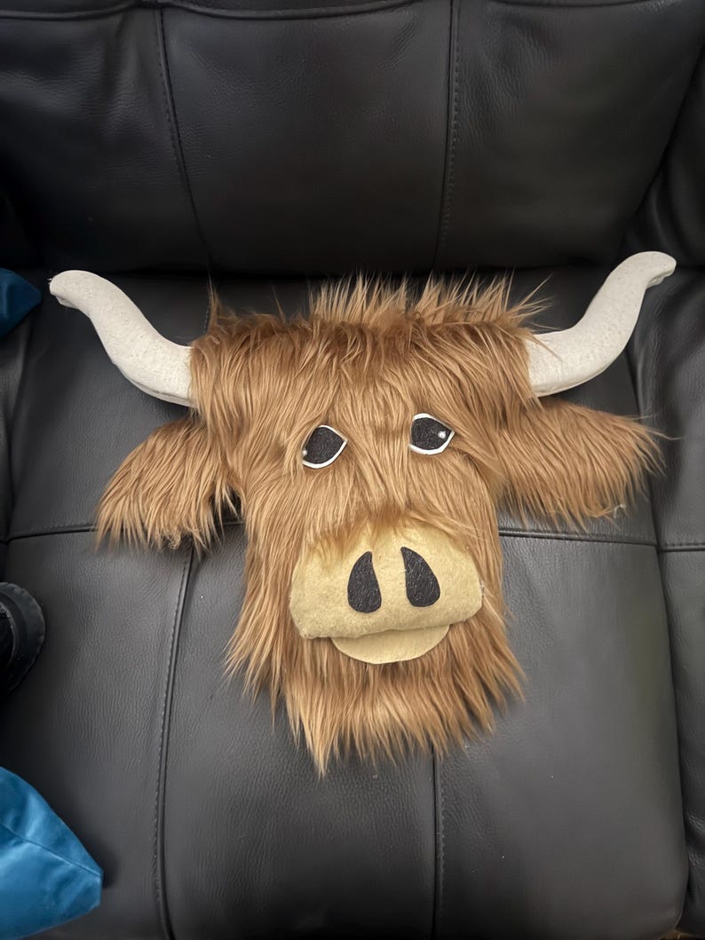 DUKE Highland Cow Wreath ATTACHMENT or Wall Hanging - Etsy