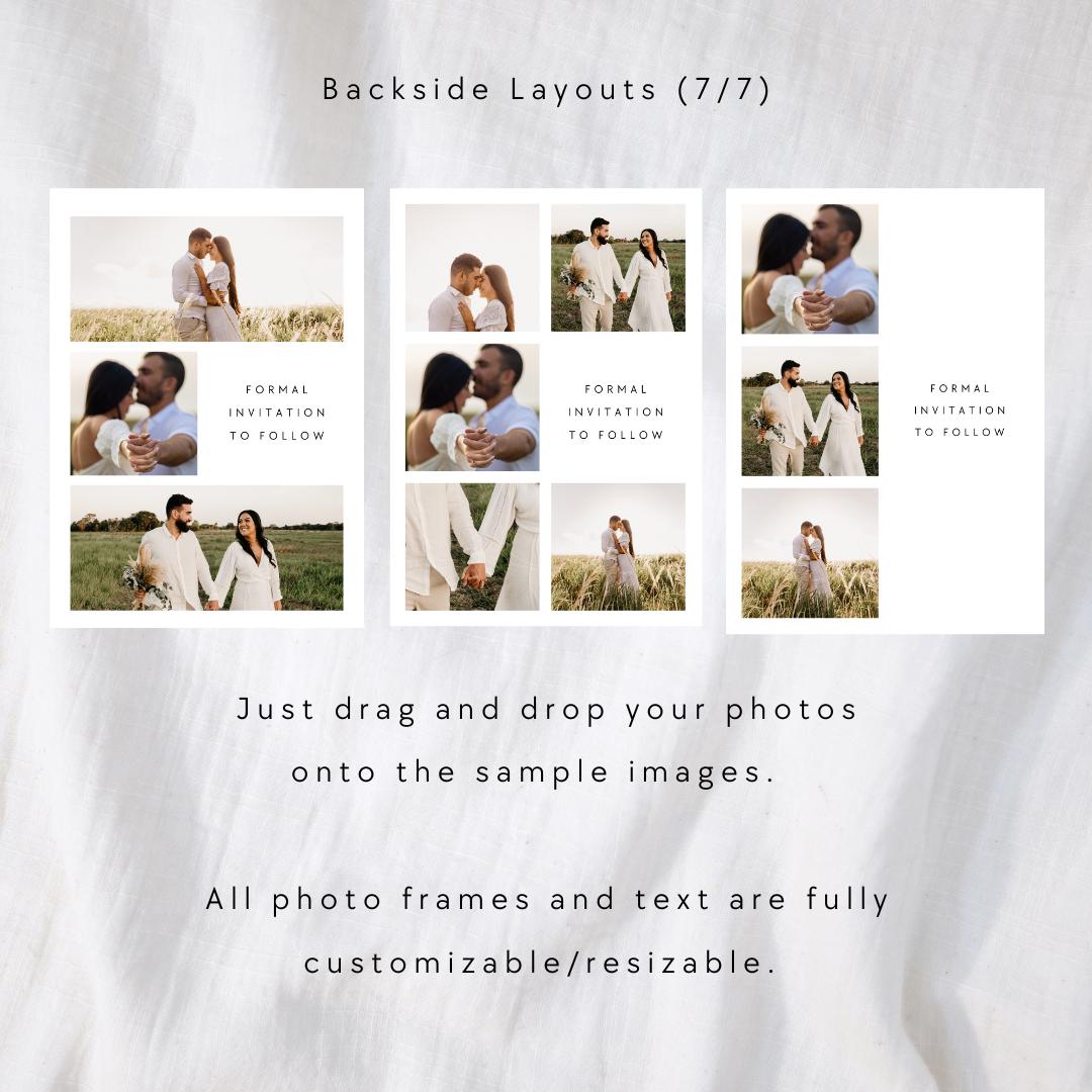 Winter January Save the Date Template Christmas Card Save the Date ...