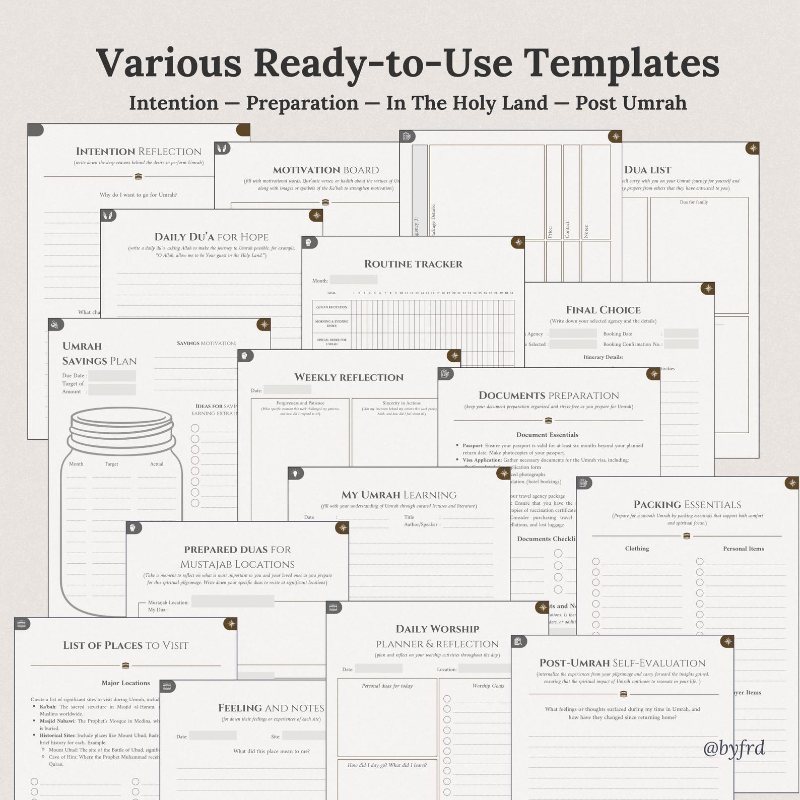 Umrah Planner & Journal PDF | Digital Islamic Travel Guide for Umrah ...