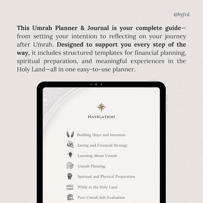 Umrah Planner & Journal PDF | Digital Islamic Travel Guide for Umrah ...
