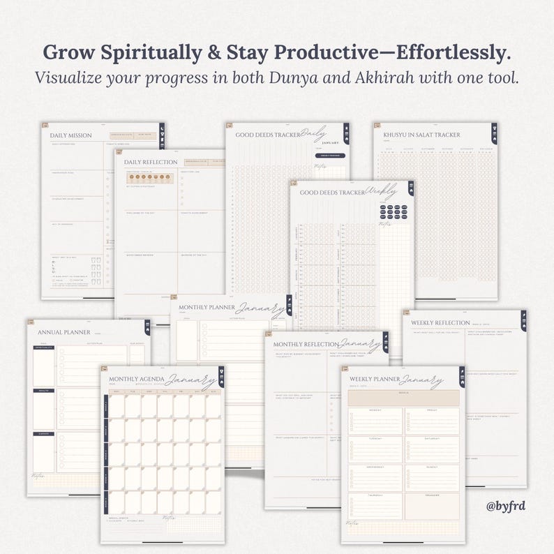 All-in-one Muslim Digital Planner & Islamic Journal | Productivity ...