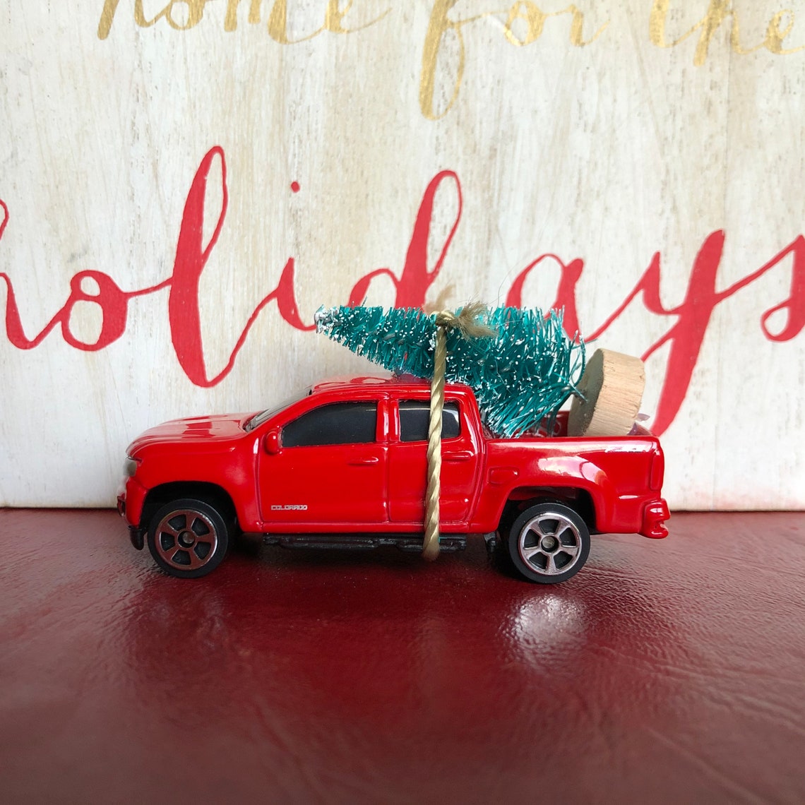 Chevy Colorado Carrying Christmas Tree Ornament - Etsy