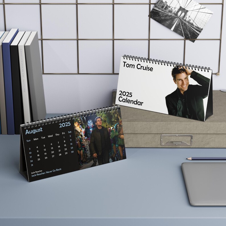2025 Tom Cruise Desk Calendar 2025 Desk Calendar Tom Cruise Movie ...