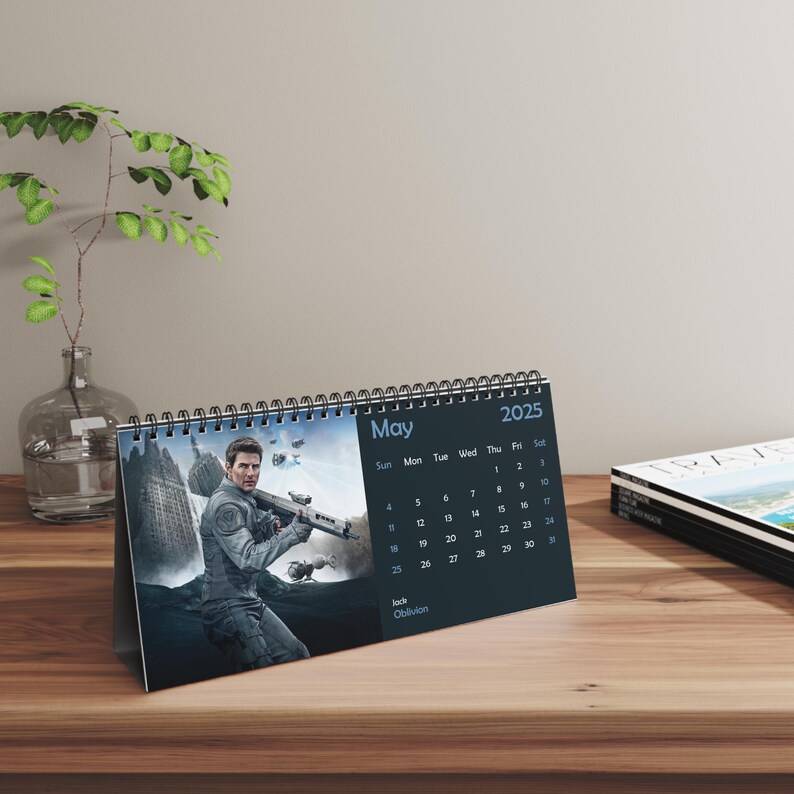 2025 Tom Cruise Desk Calendar 2025 Desk Calendar Tom Cruise Movie ...