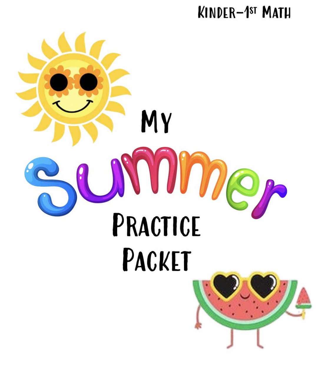 Summer Learning Packet K-1st MATH - Etsy