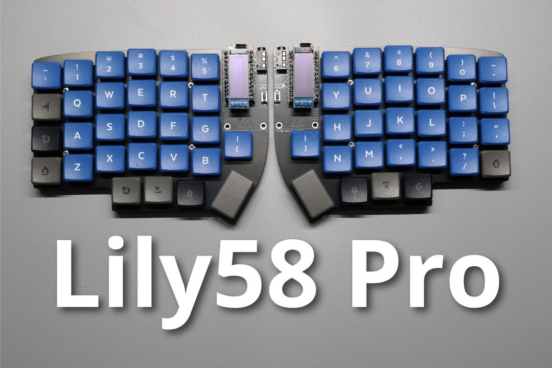 Lily58 Pro Choc Low Profile Split Ergo Keyboard - Etsy
