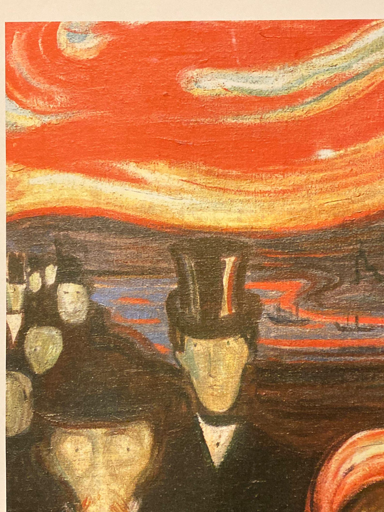 Edvard Munch "anxiety" 1894 Lithograph Signed Edition 21/350 Stamp - Etsy