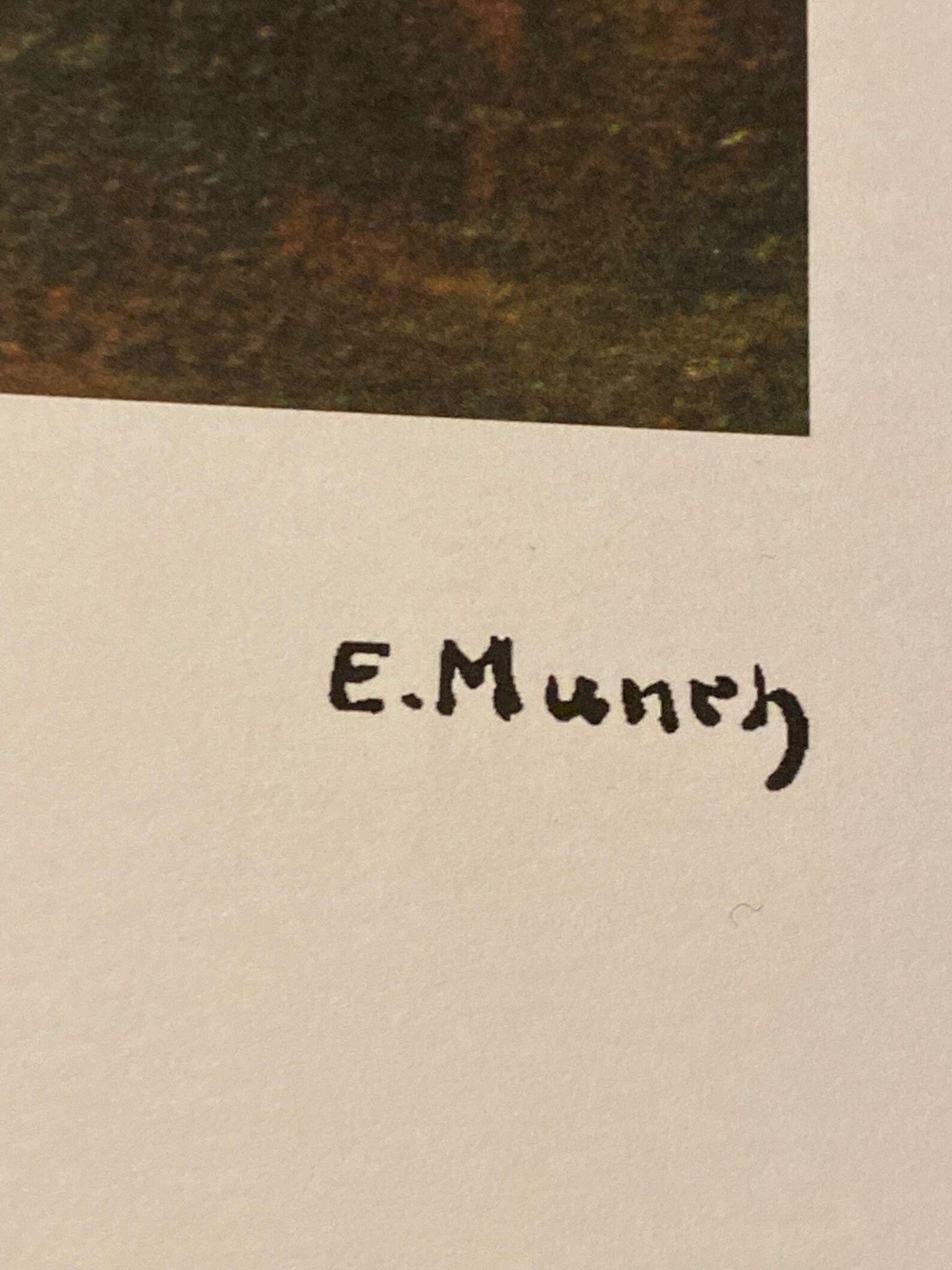 Edvard Munch "anxiety" 1894 Lithograph Signed Edition 21/350 Stamp - Etsy