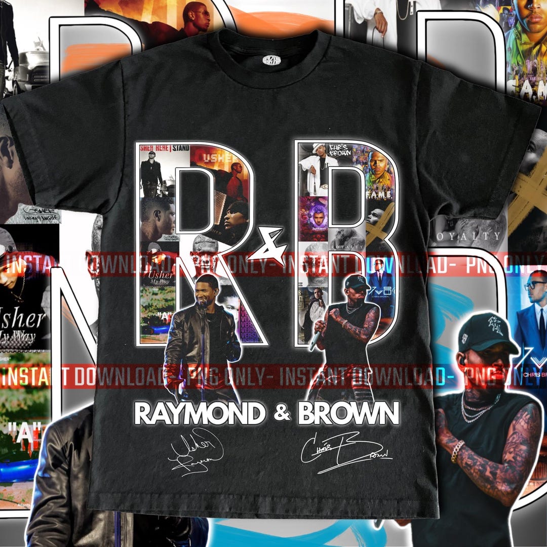 Usher + Chris Brown RNB Fan Art (digital PNG) - Etsy