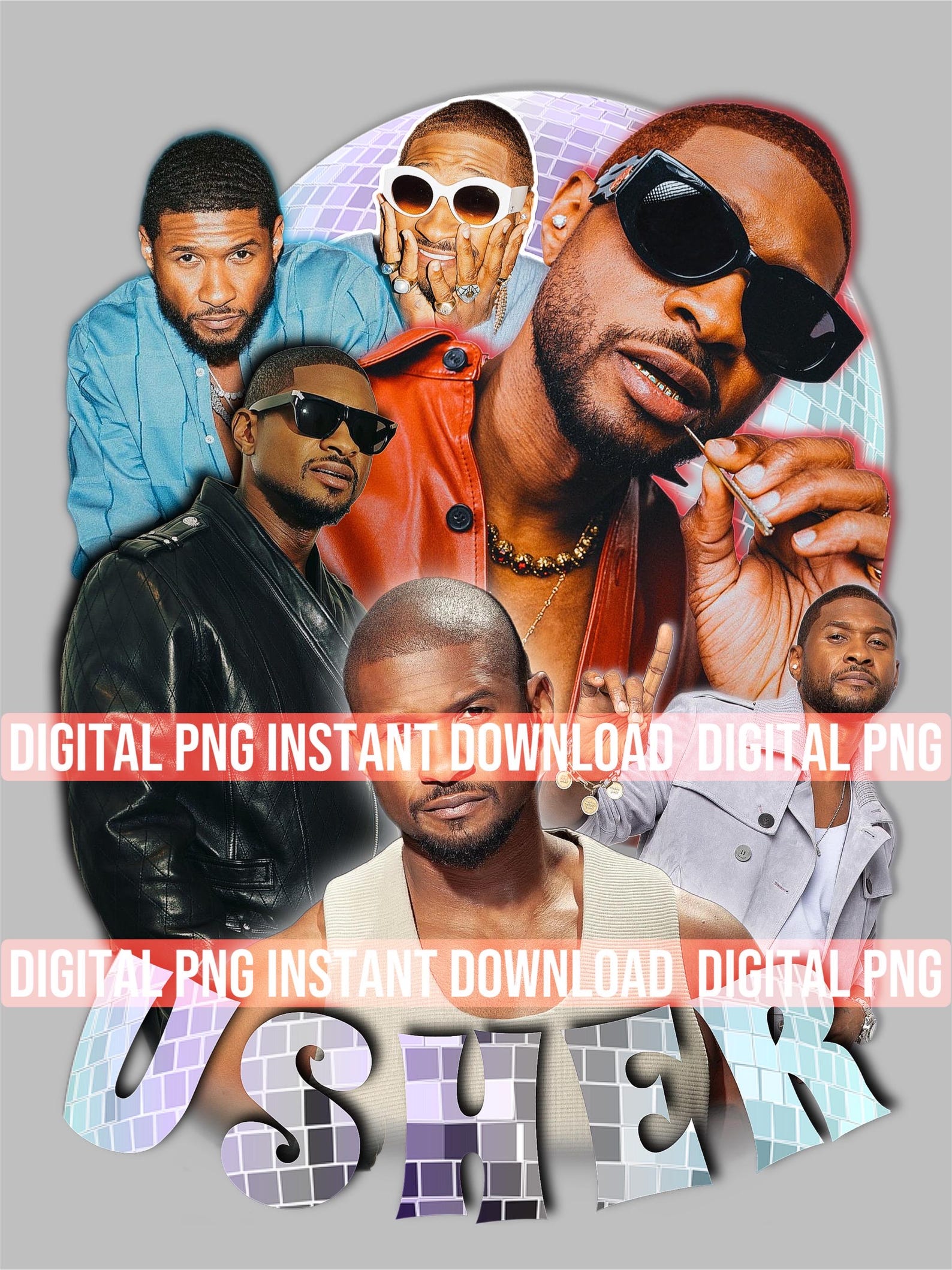 Usher Fan Art (digital PNG) - Etsy
