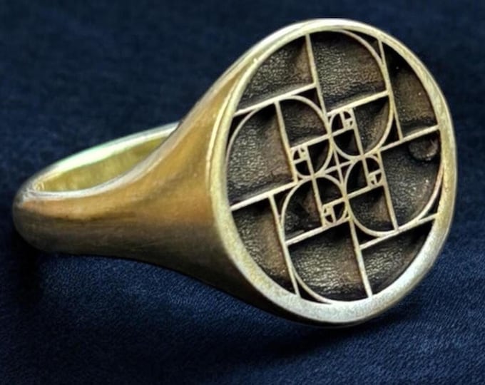 Golden Ratio Ring - Gift or Thin Wedding Band for Math Lovers, Geeks or ...