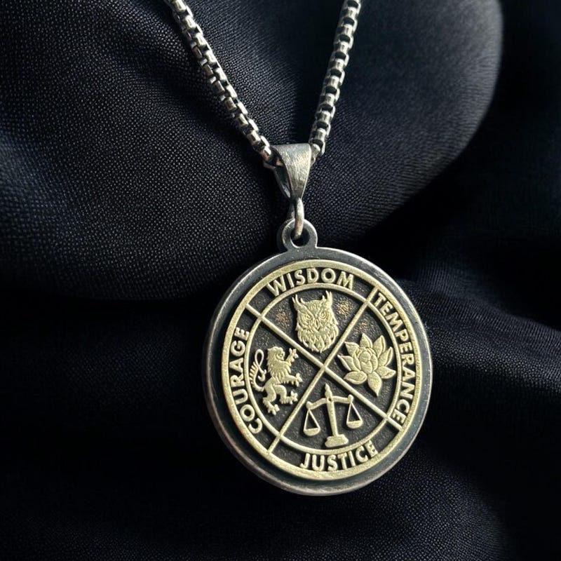 Stoic Ring 4 Virtues - Etsy