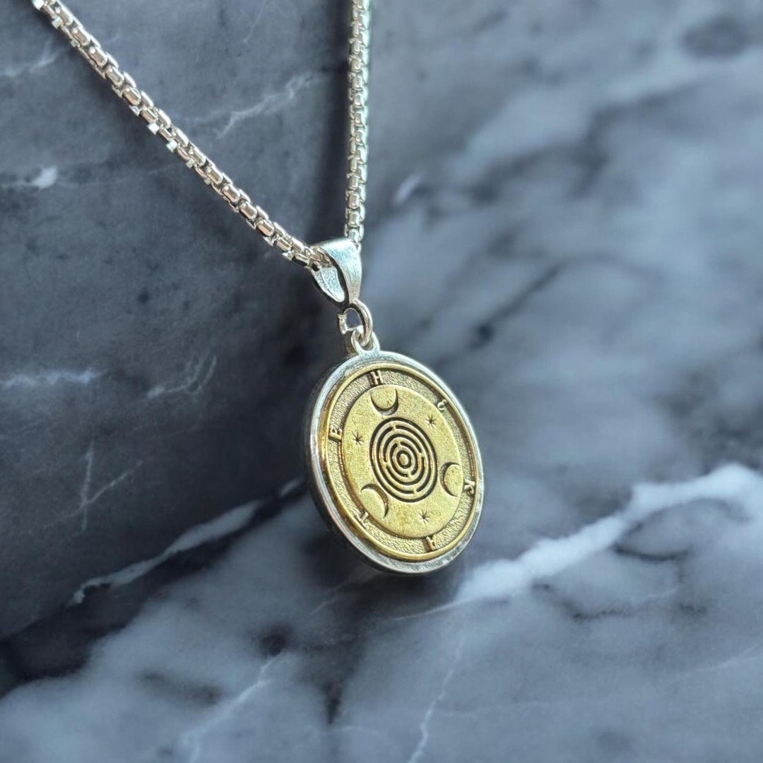 Hecate Sigil Necklace, Greek Mythology Pendant, Ancient Goddess ...