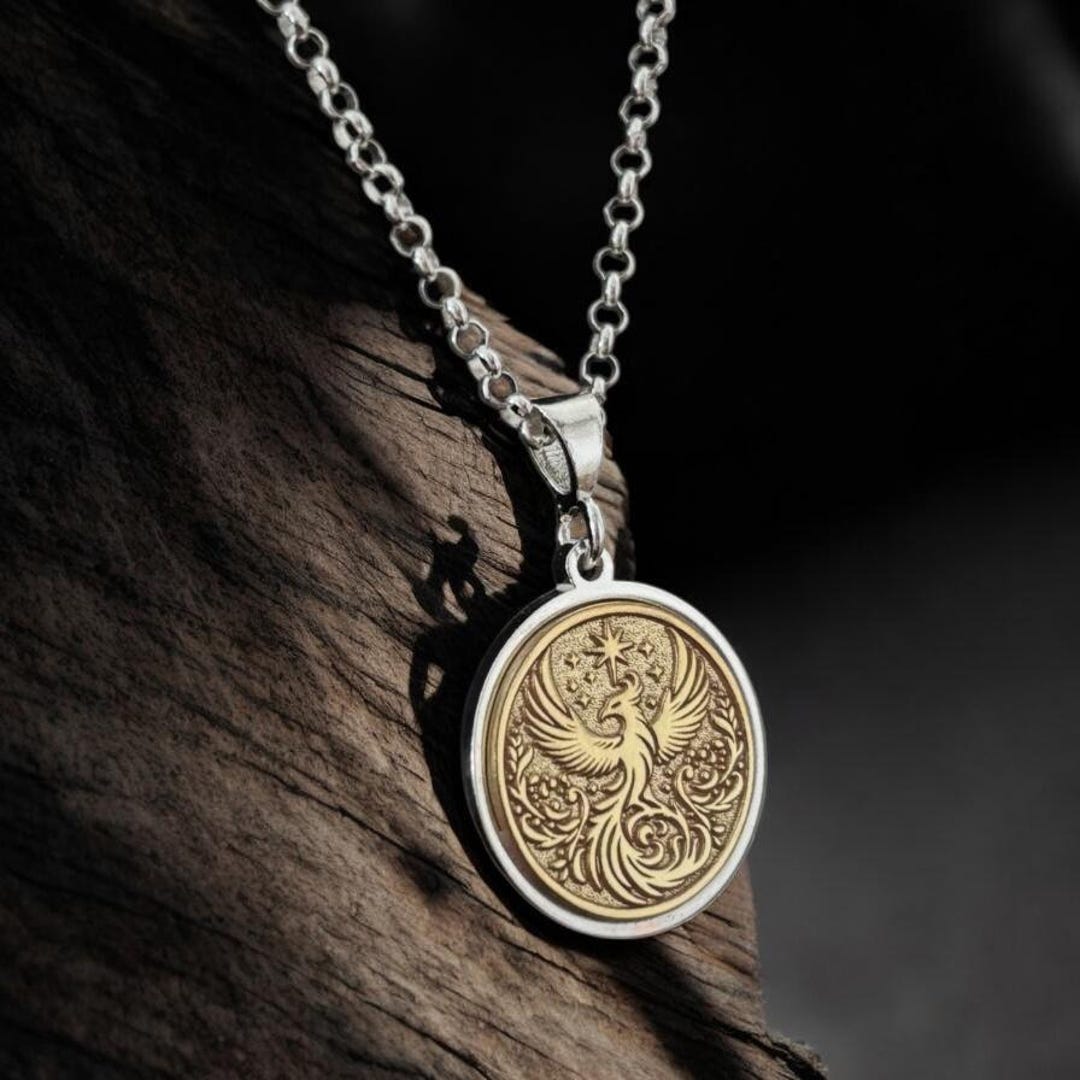 Phoenix Necklace, Symbol of Rebirth From the Ashes Pendant, Legendary ...