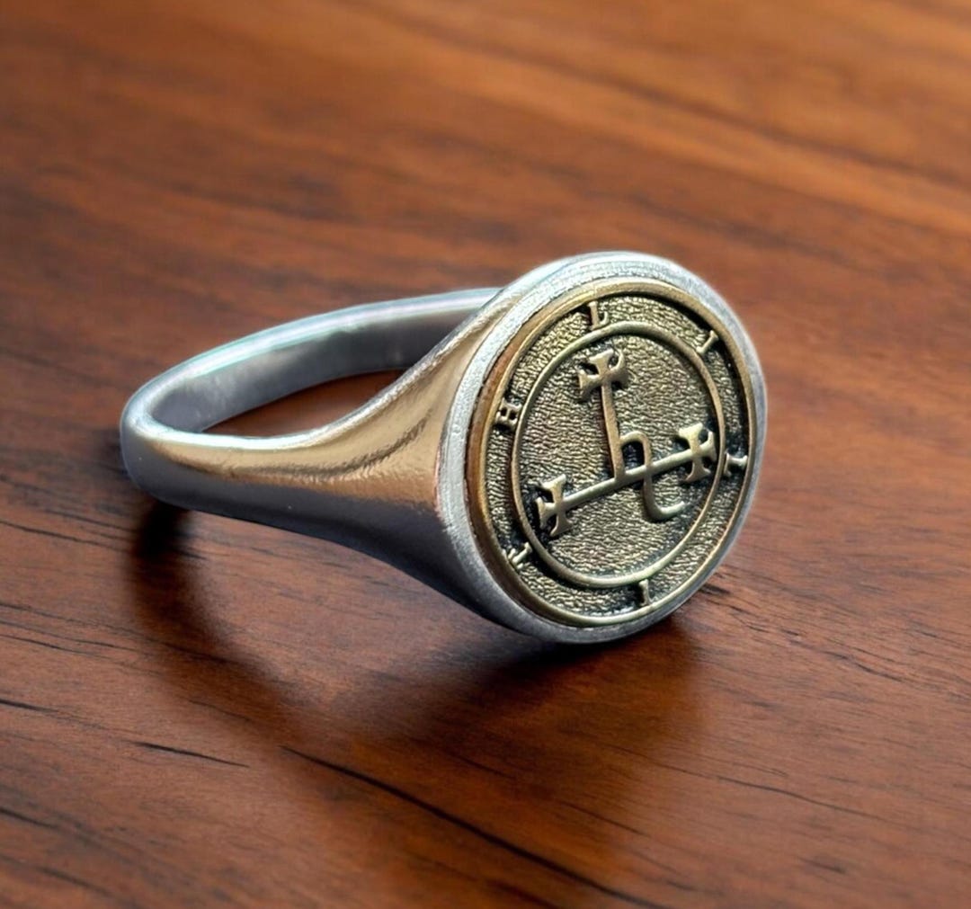 Lilith Sigil Ring, Seal off Lilith Signet Ring Women, Dark Feminine ...