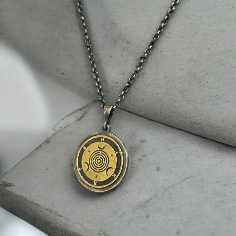Hecate Sigil Necklace, Greek Mythology Pendant, Ancient Goddess ...