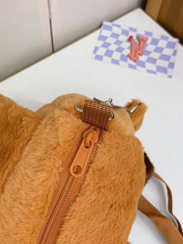 Capybara Star Crossbody Bag Cartoon Plush Pentagram Handbag Furry ...