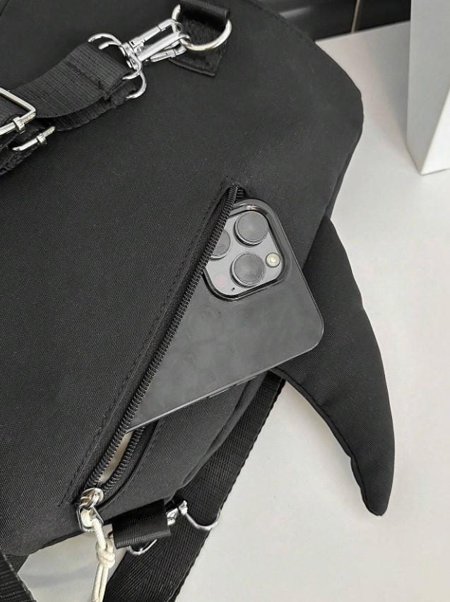 Shark Design Backpack: Casual Travel Shoulder Bag - Etsy