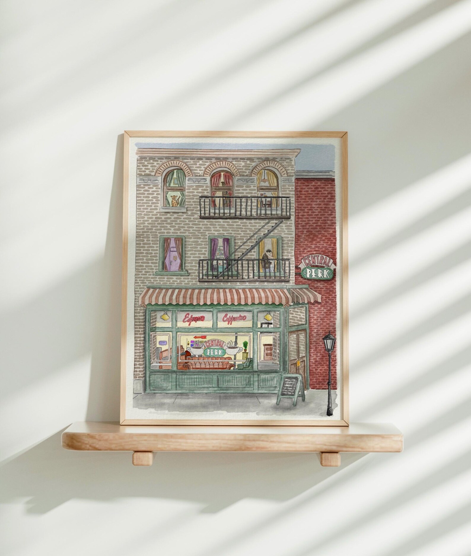 Friends Painting Central Perk New York From Friends Merch TV Show Hand ...
