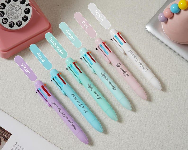 Custom Multi-color Engraved Ballpoint Pen,personalized Gift for ...