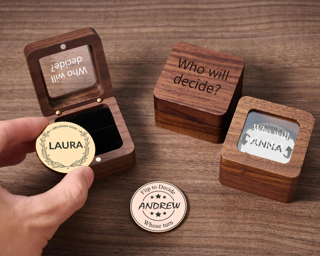 Custom Name Coin,personalized Coin Box,custom Flip Coin,decision Making ...