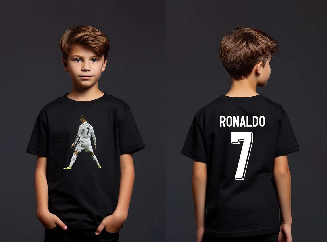 Youth Ronaldo Soccer T-shirt, Ronaldo Soccer Shirt, Kids Ronaldo ...
