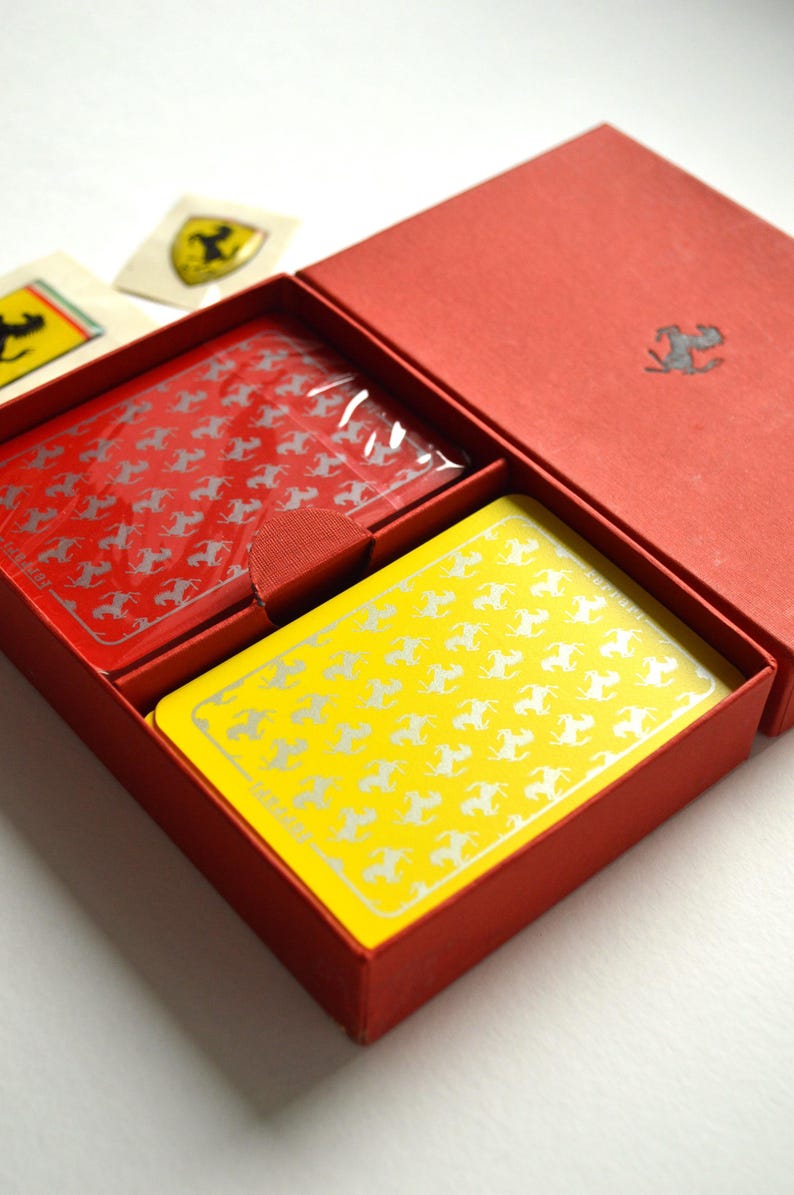 Ferrari Playing Card Made in Italy - Etsy