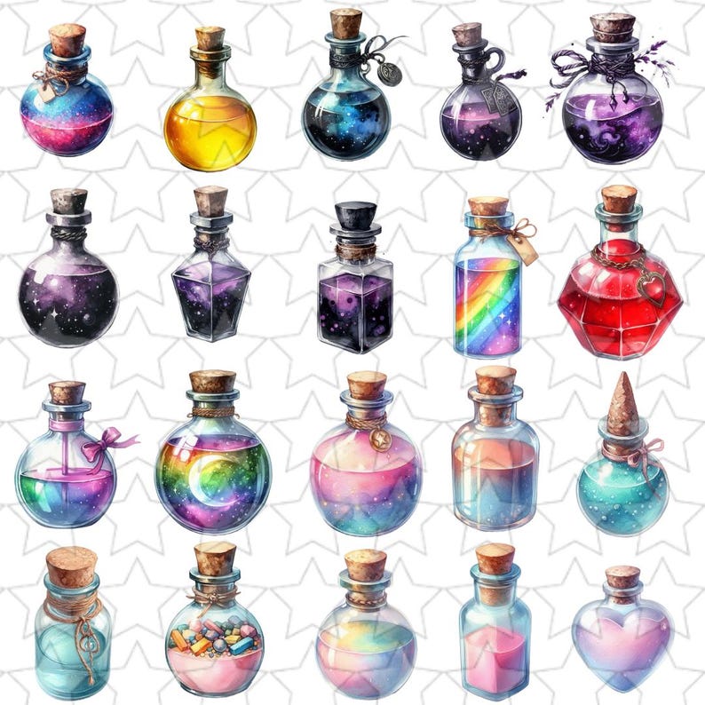 Digital Stickers Potions - Etsy