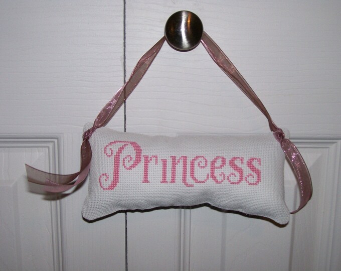 Counted Cross Stitch Hanging Princess Pillow - Etsy