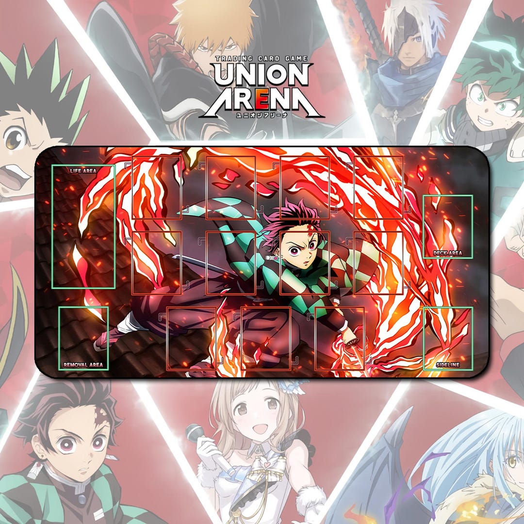 Playmat Tanjiro Union Arena TCG - Etsy