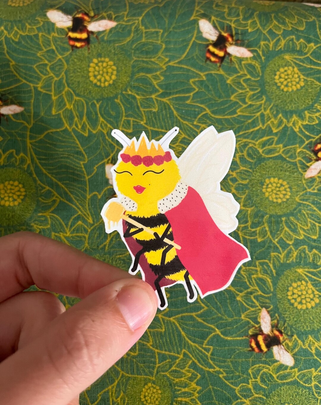 Queen Bee Sticker, Bug Sticker, Insect Sticker, Bee Sticker, Queen ...