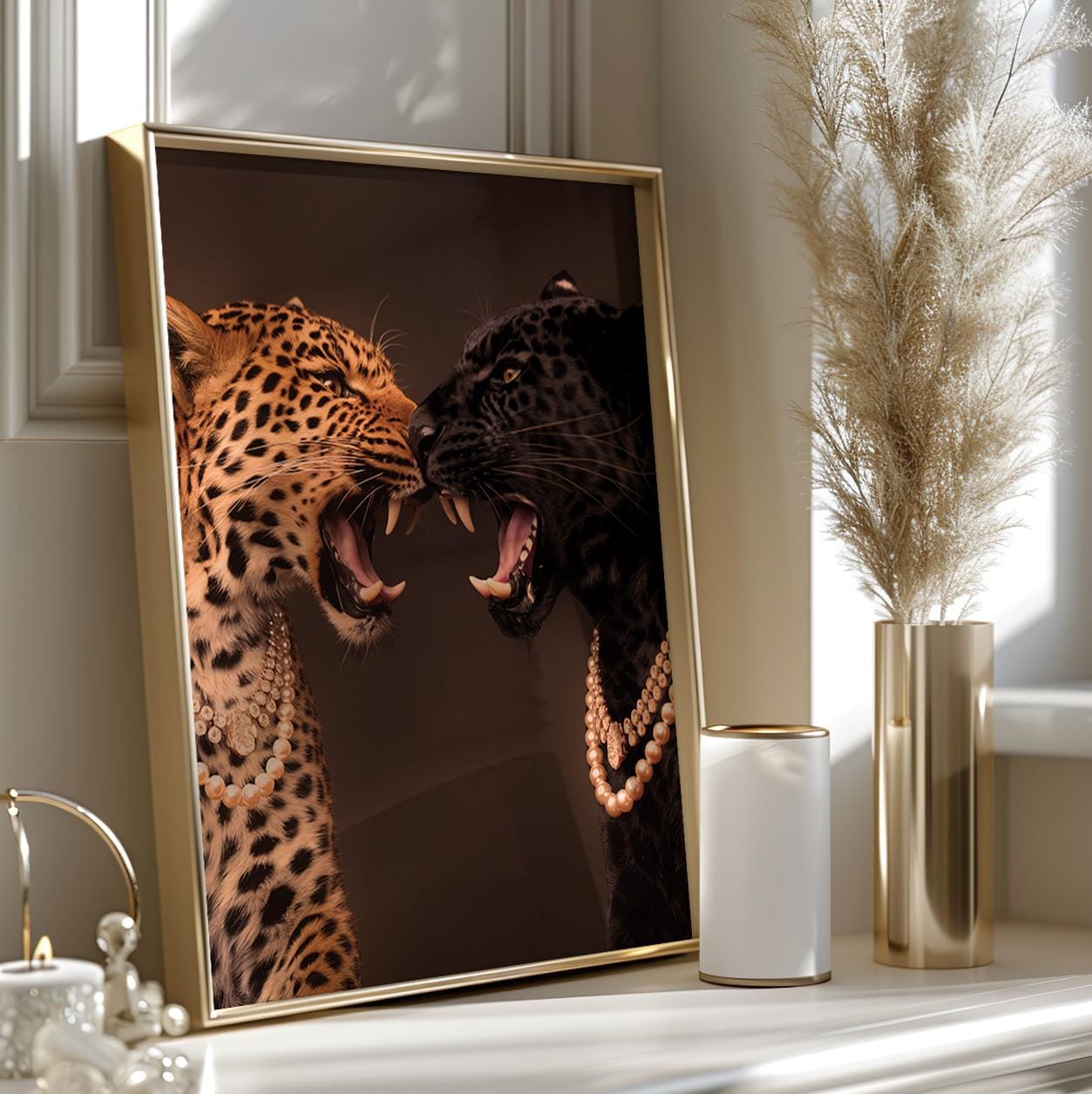 Gepard and Jaguar Print, Panther Wall Art, Vintage Photography, Fashion ...