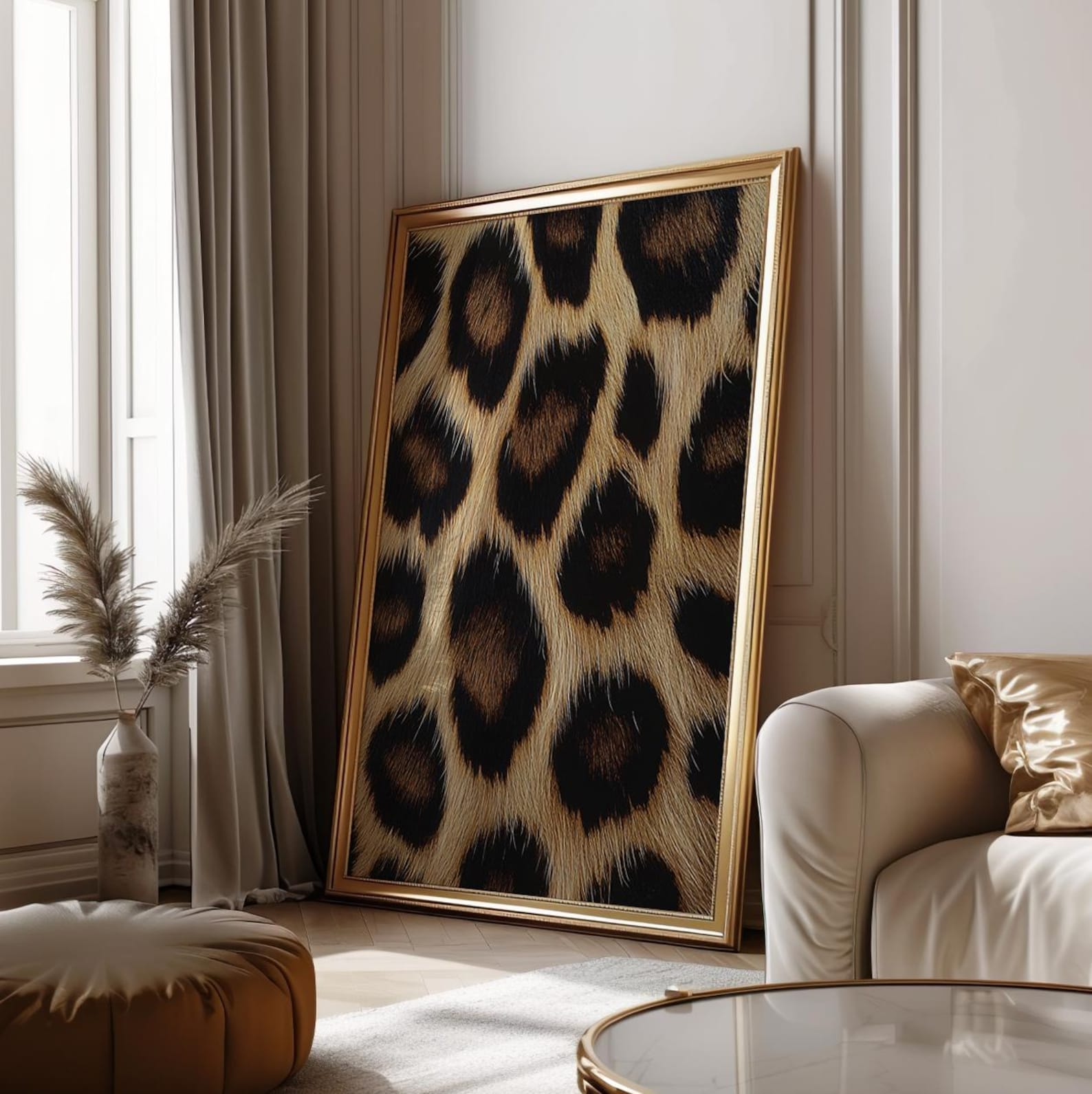 Cheetah Wall Art Prints Set of 3 Wall Decor Leopard Print Dice Lucky ...