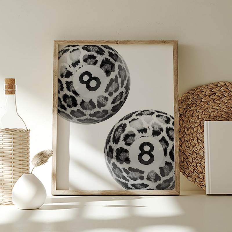 Cheetah 8 Ball - Etsy