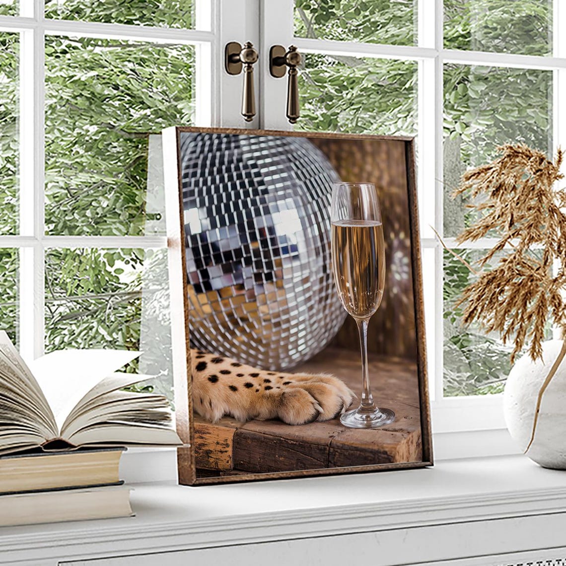 Set of 3 Leopard Prints 8 Pool Ball Print Preppy Apartment Decor Lucky ...