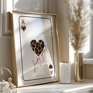 Cheetah Wall Art Prints Set of 3 Wall Decor Leopard Print Dice Lucky ...