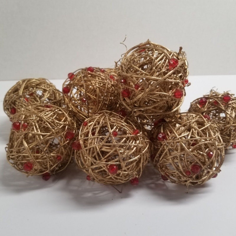 Rattan Balls - Etsy