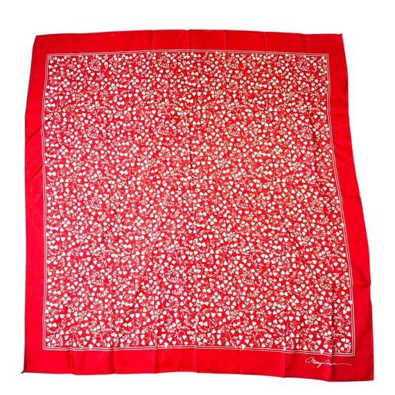 Mary Ann Hallmark Scarf Womens Vtg 1978 Square Japan … - Gem