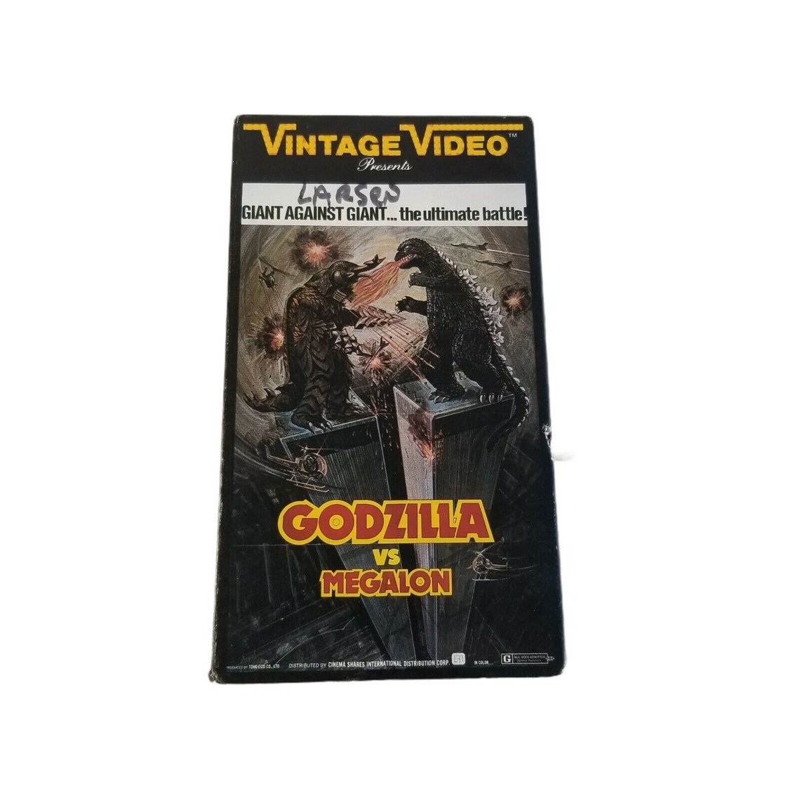 Godzilla Vs Megalon VHS 1976 No Barcode VV-471 Amvest Video - Etsy